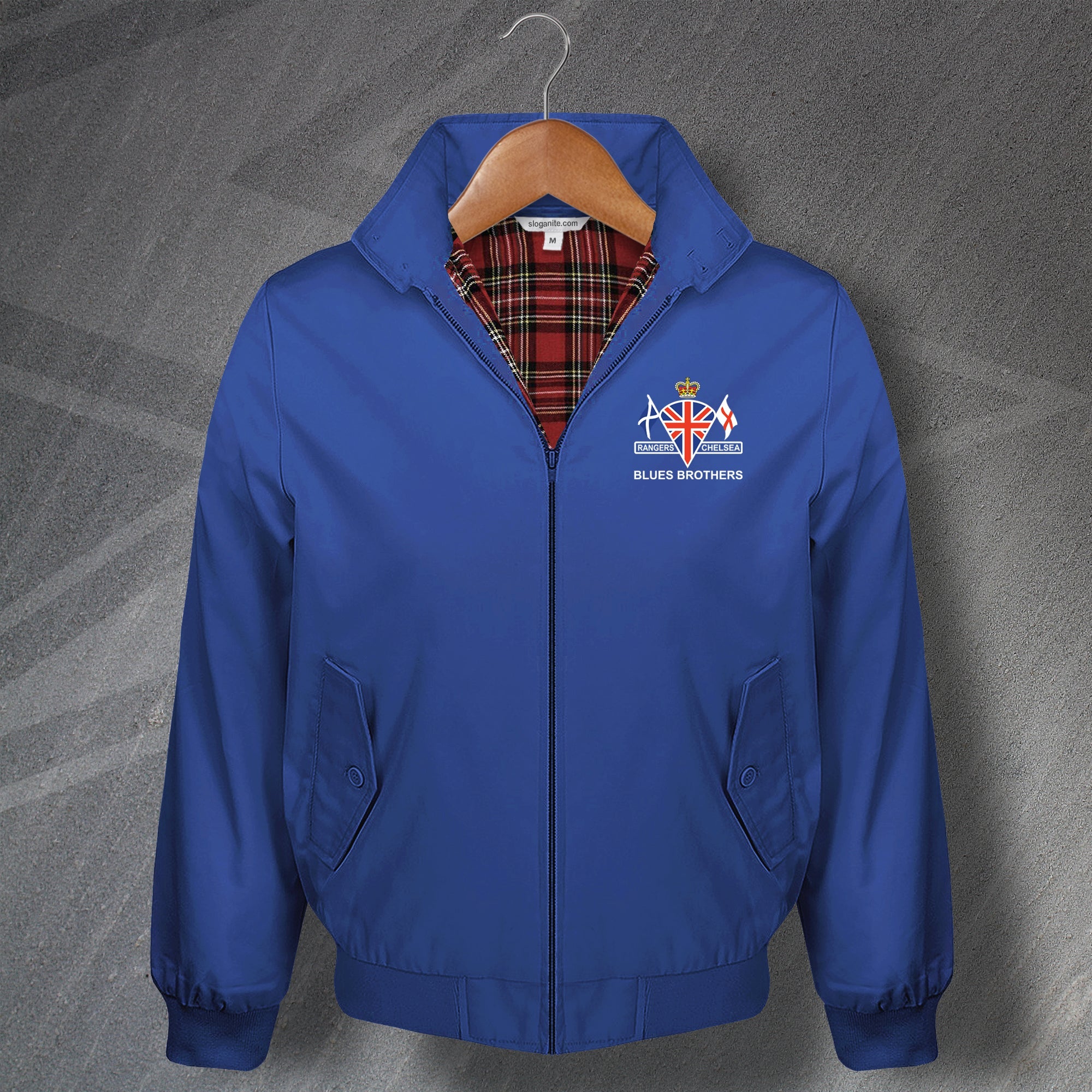 Rangers Chelsea Blues Brothers Harrington Jacket | Football Fan Coats – Paddywear