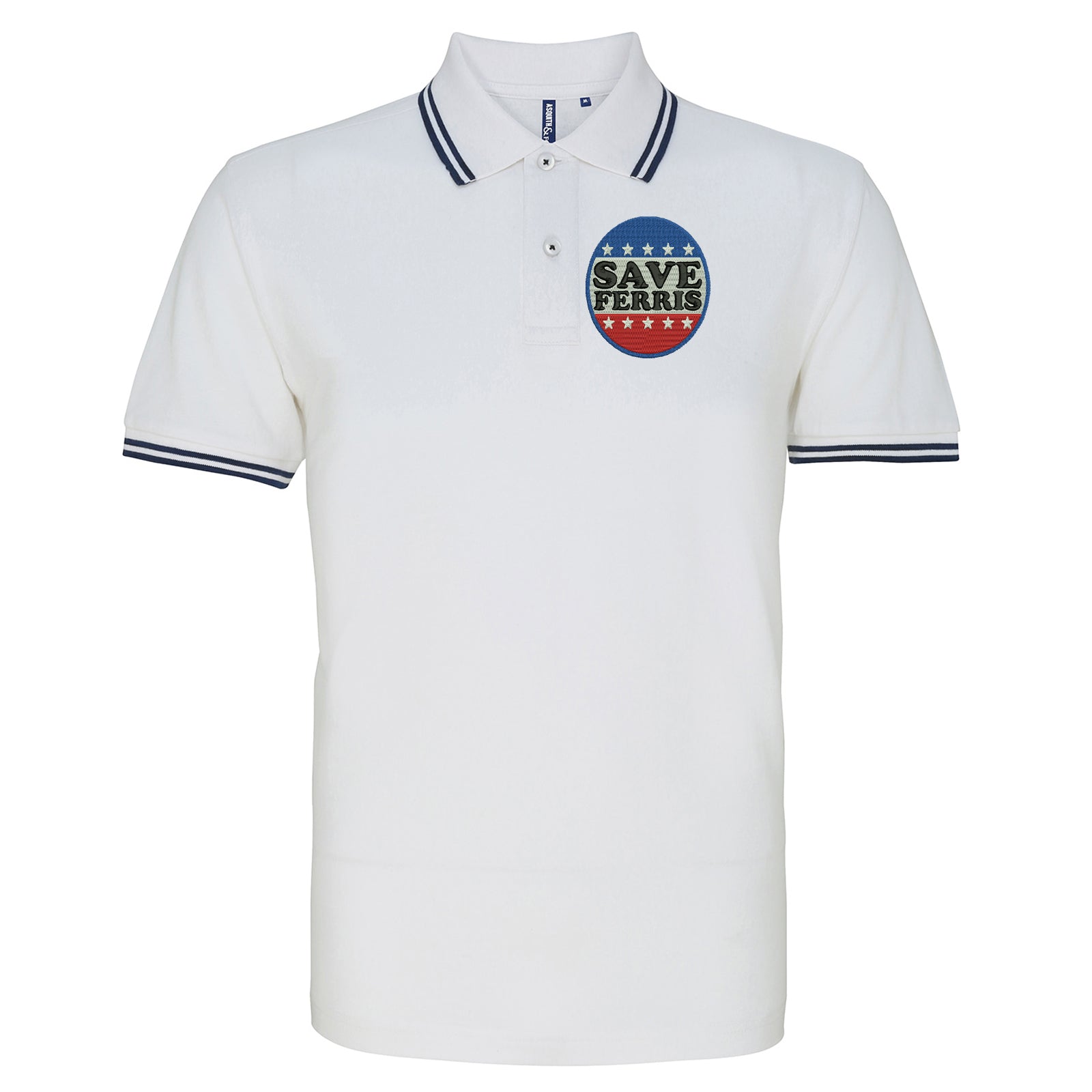 Save Ferris Punk Rock Tipped Polo Shirt | Buy Punk Icon Clothing ...
