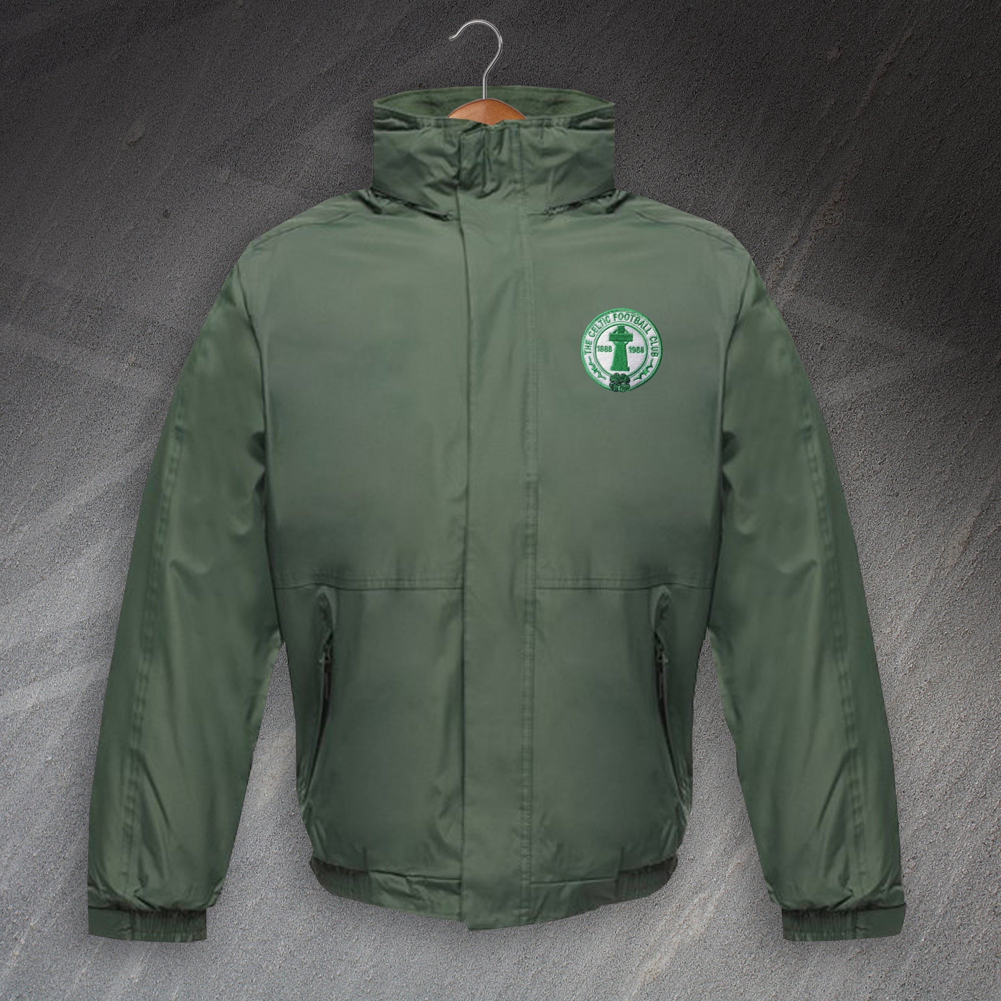 Celtic Bomber Jacket | Retro Celtic Football Dover Coats for Sale ...