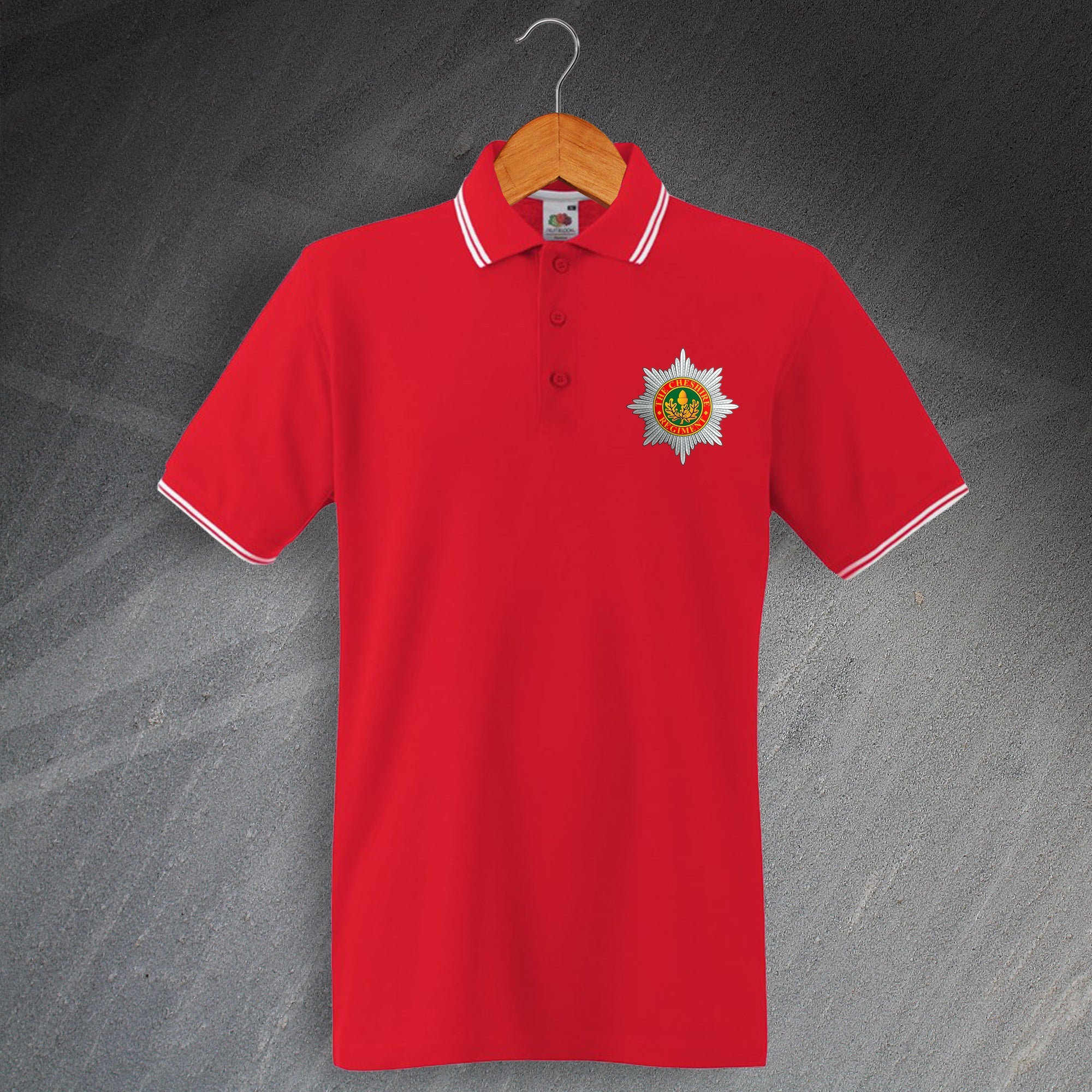 Cheshire Regiment Polo Shirt | Embroidered Cheshire Regiment Clothes ...