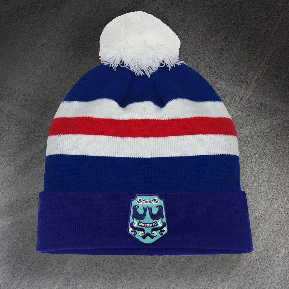 Chester Retro Bobble Hat | Embroidered Classic Chester Football Hats ...