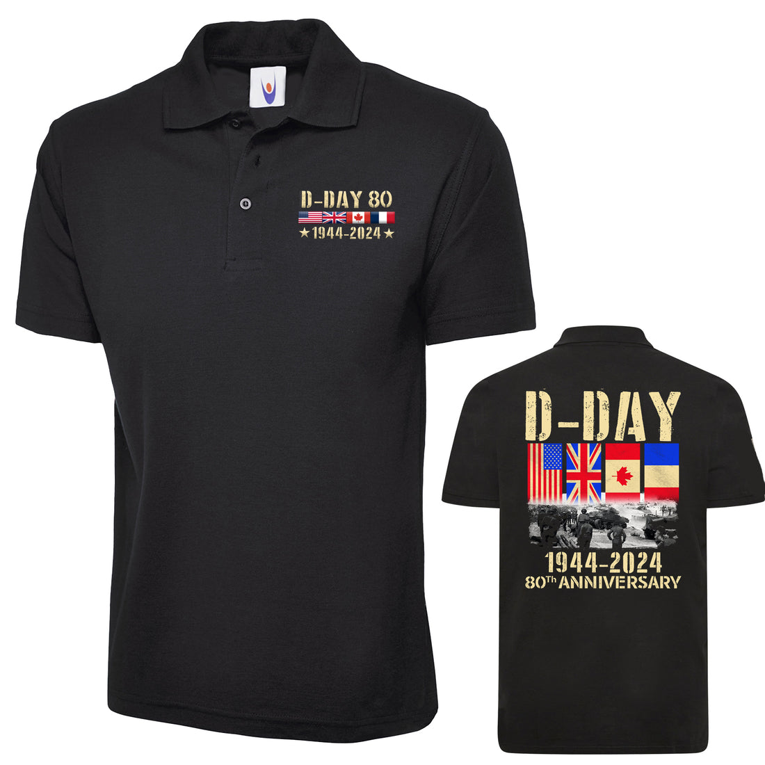 D-Day 80th Anniversary Polo Shirt | Shop for Normandy Store – Paddywear