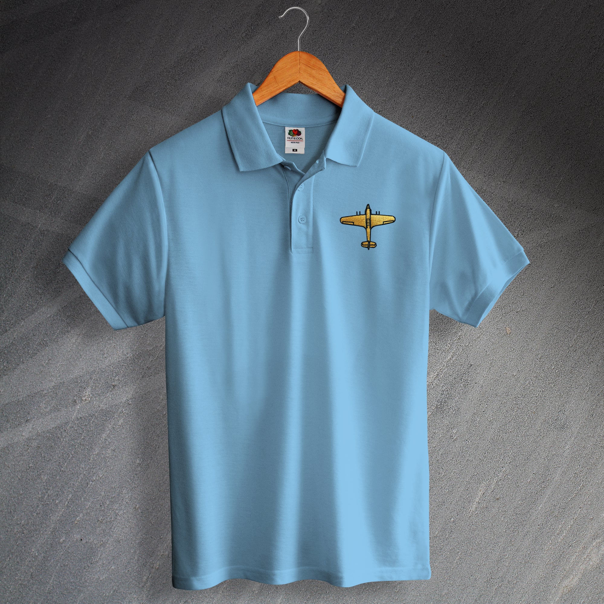 Hawker Hurricane Embroidered Polo Shirt | Aircraft Merchandise – Paddywear