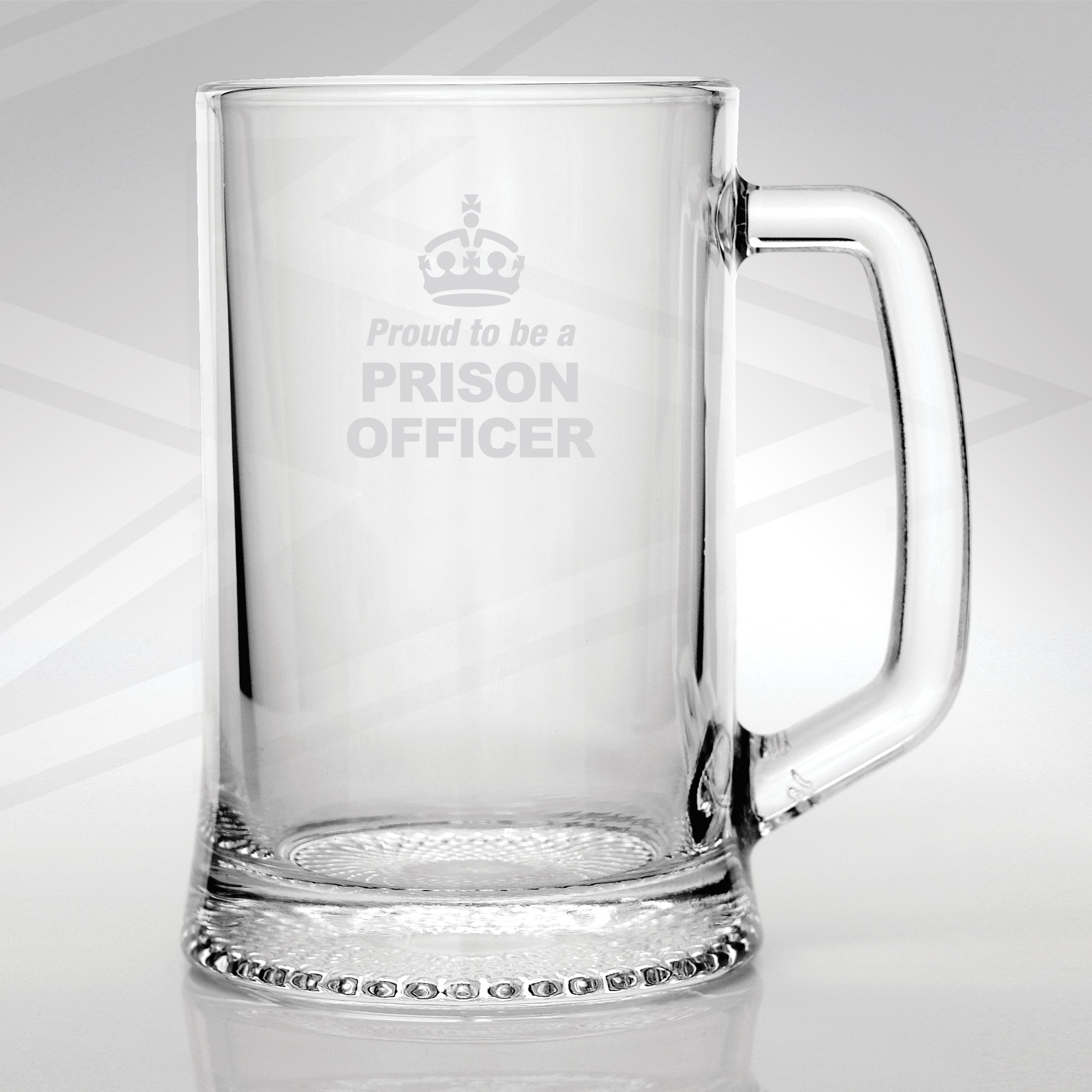 Prison Guard Glass Tankard | Proud to Be a Prison Officer Tankards ...