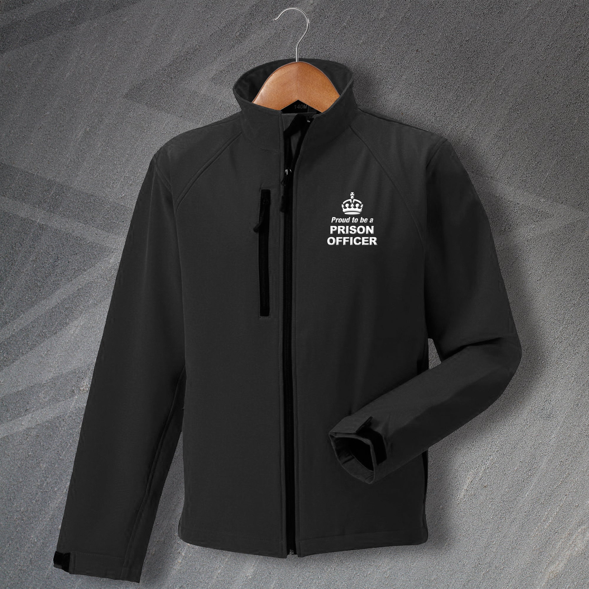 Prison Guard Softshell Jacket | Proud to Be a Prison Officer Coats ...