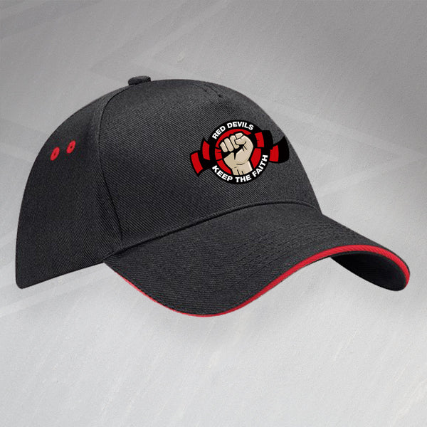 Red Devils Keep The Faith Embroidered Baseball Cap | Sports Caps ...