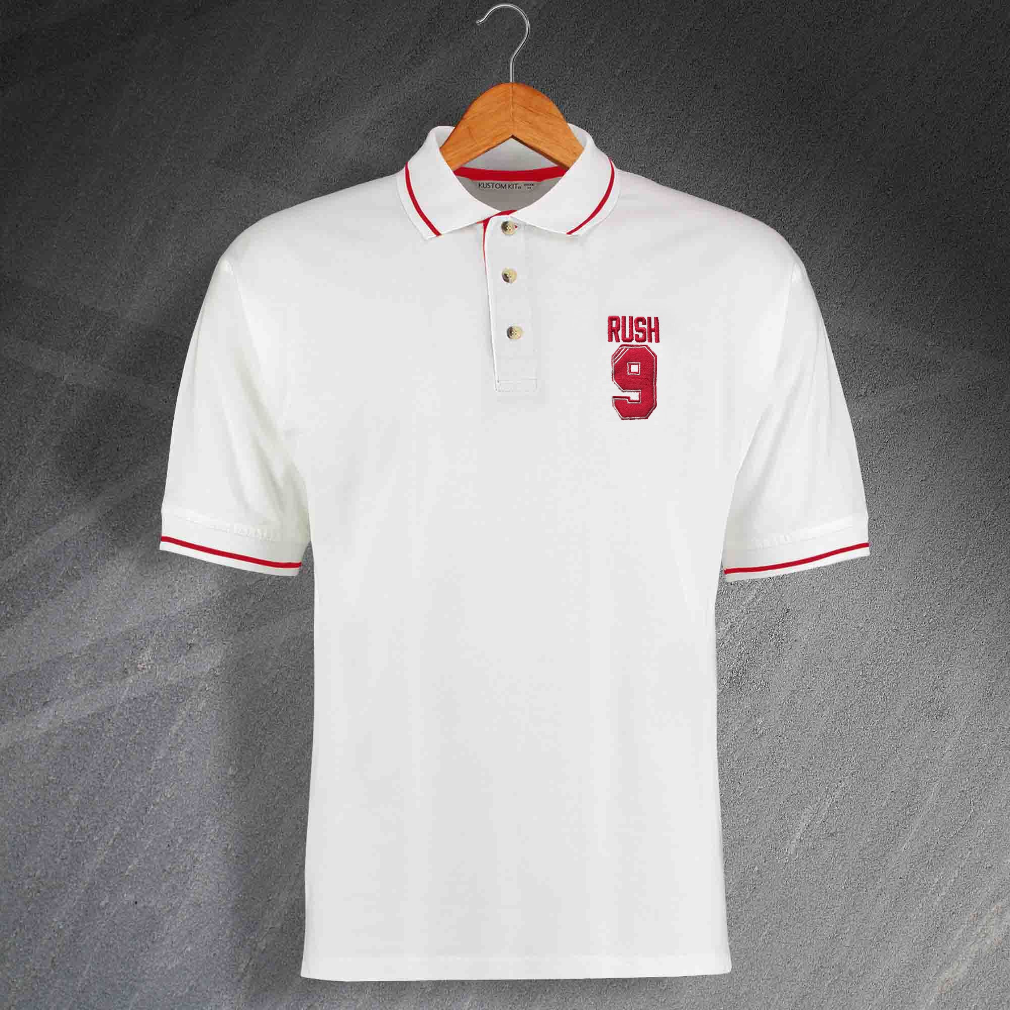 Rush 9 Embroidered Contrast Polo Shirt in 10 Colours & 6 Sizes – Paddywear