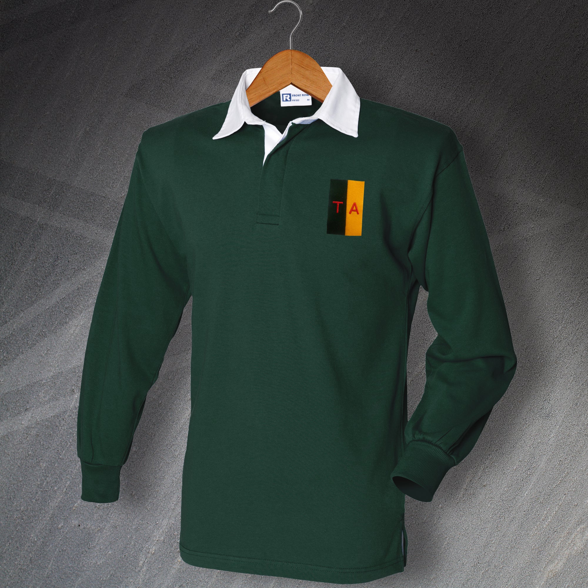 Territorial Army Rugby Shirt | Embroidered TA Long Sleeve Shirts ...